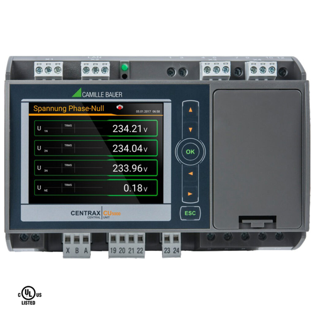 CENTRAX CU5000 Analizator parametrów sieci z funkcją sterownika PLC ...