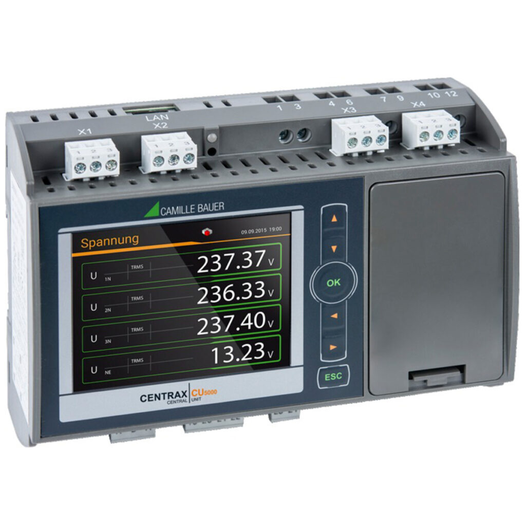 CENTRAX CU5000 Analizator parametrów sieci z funkcją sterownika PLC ...