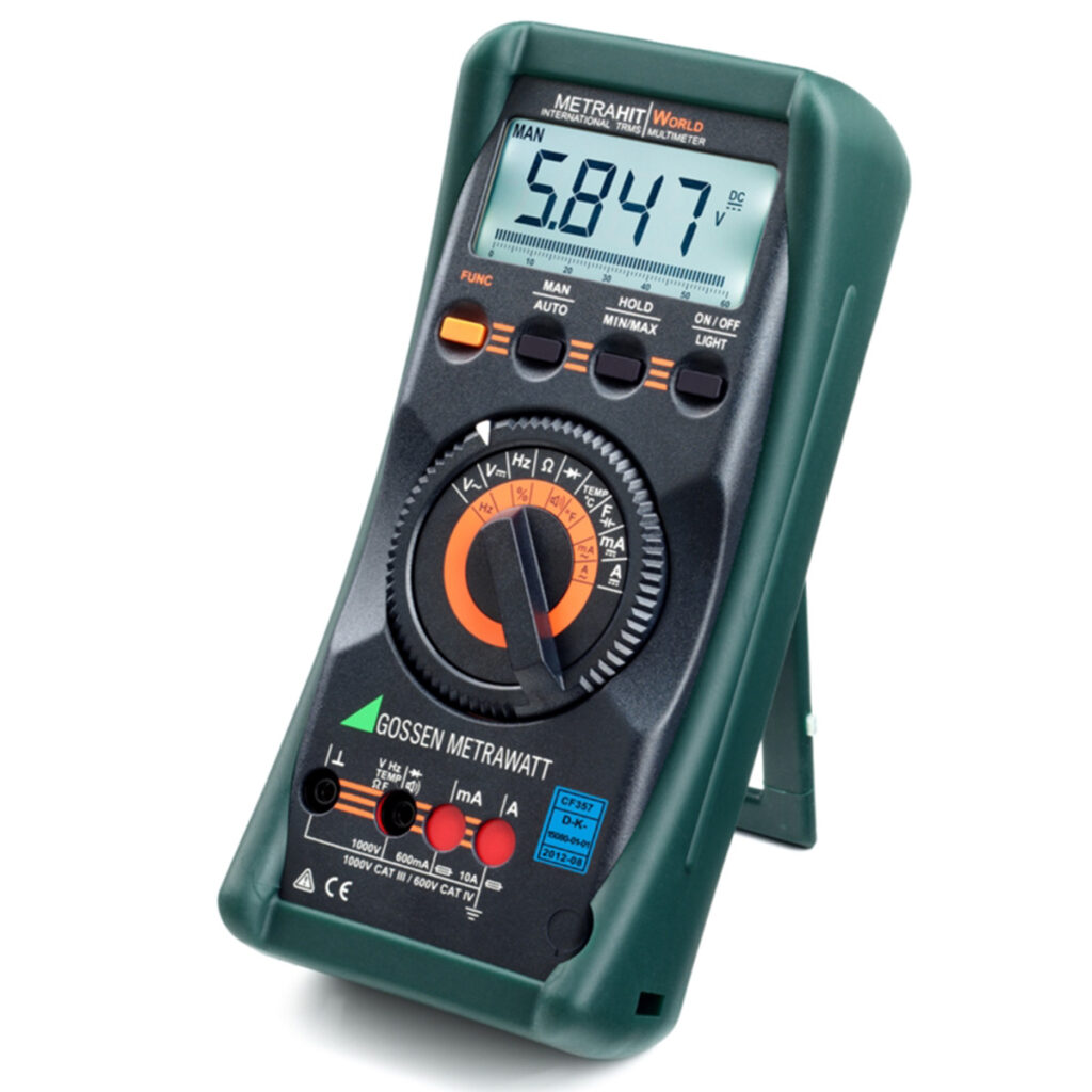 METRAHIT WORLD Cyfrowy multimetr TRMS z analogową skalą, pomiarem ...