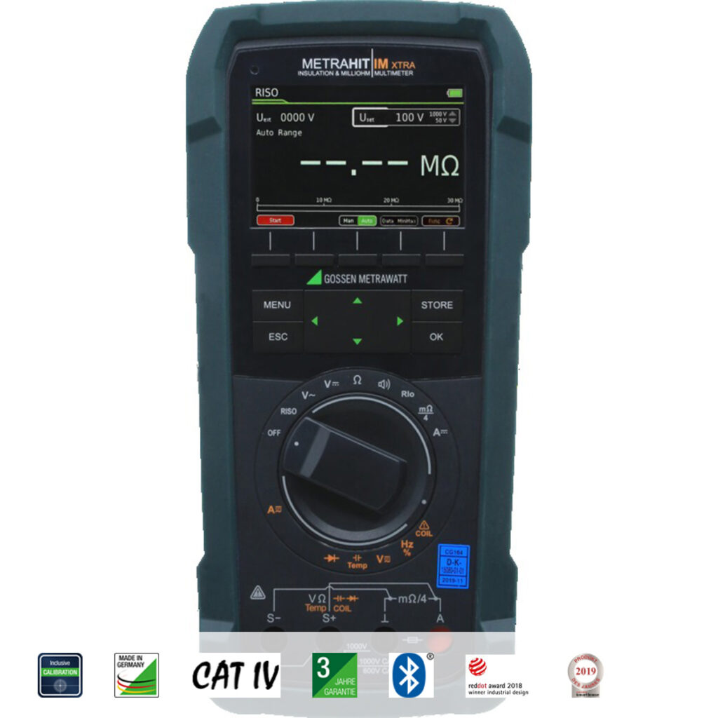 METRAHIT IM XTRA BT Tester Izolacji, Miliamperomierz, Multimetr TRMS ...